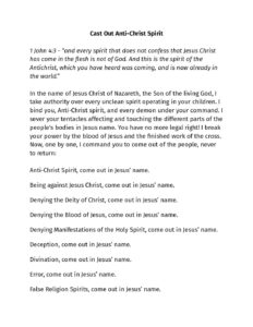 Cast Out Anti-Christ Spirit - Deliverance Revolution